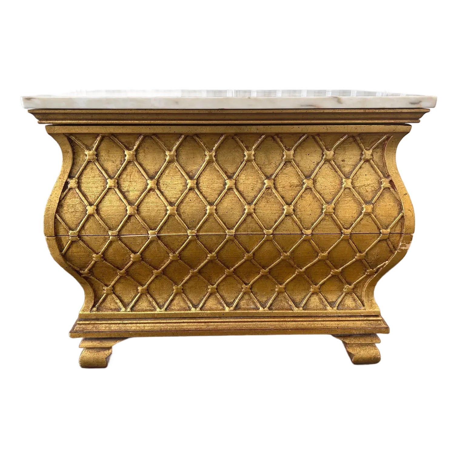 1960s Harlequin Gold Leaf Bombay Chest Colonnade Collection Hollywood ...