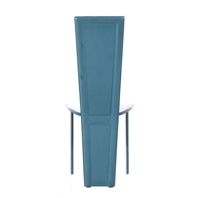 Quia Postmodern Italian Leather Dining Chairs - Set of 12 | Chairish