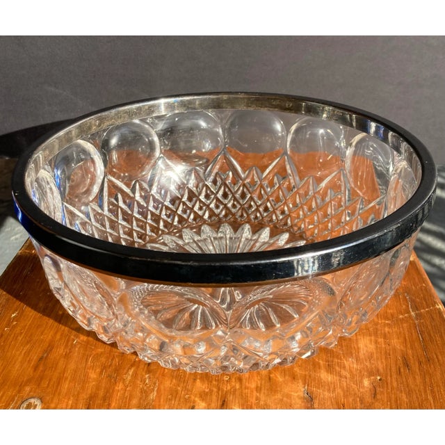 1940s Dreka Hand Cut Italian Lead Crystal Bowl | Chairish
