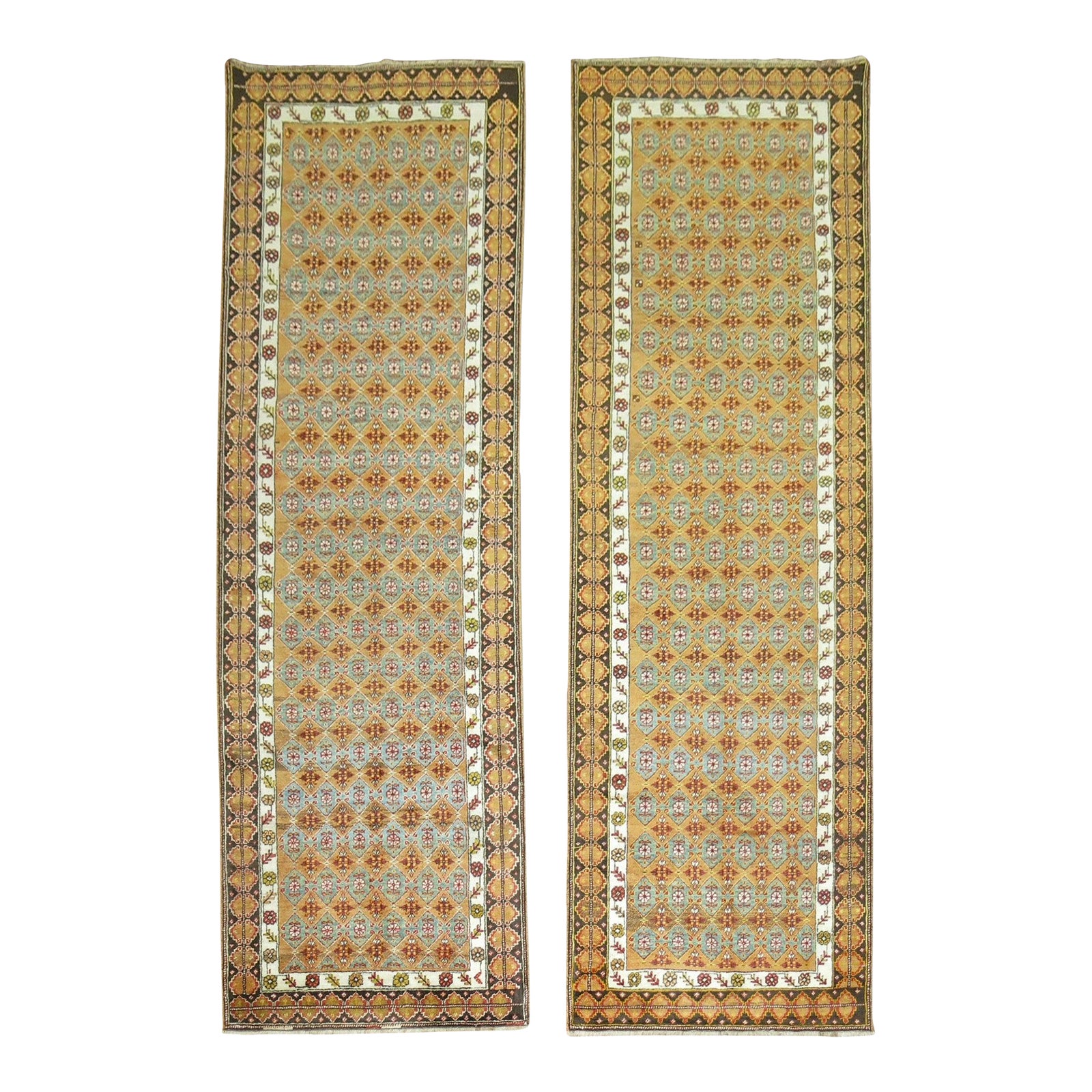 Antique Turkish Runners - A Pair | Chairish