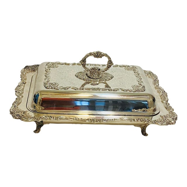 Large Vintage Wallace Baroque Silverplate Entree, Soup/Stew Covered ...