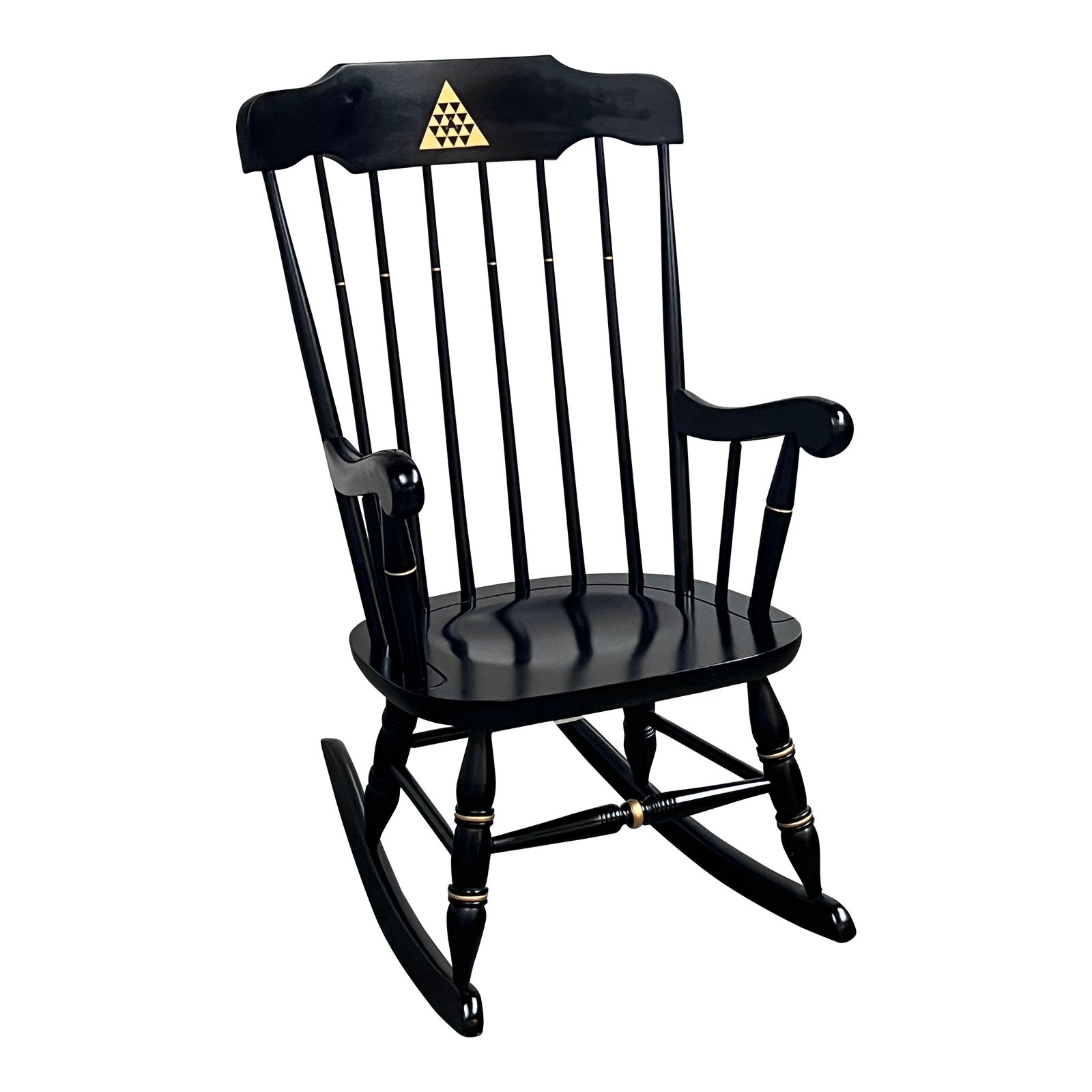 Standard Chair of Gardner the Classic Ypo Black Rocking Chair | Chairish
