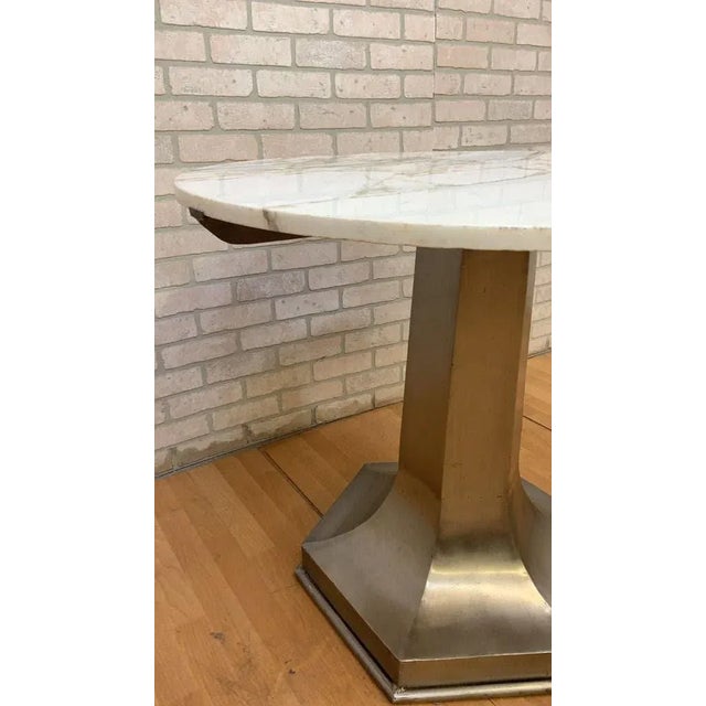 Mid 20th Century Mid Century Modern Structural Metal Octagonal Pedestal ...