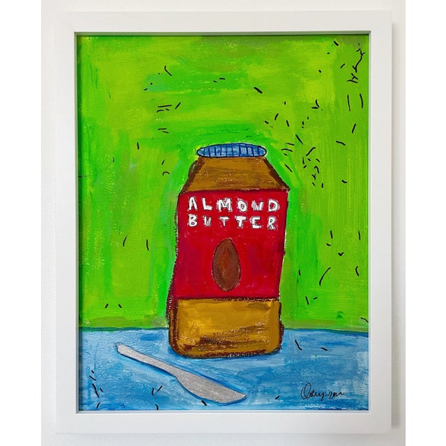 Modern “Almond Butter” Still Life Acrylic Painting by Gladys Tay | Chairish