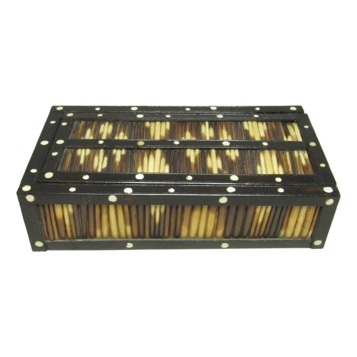 Anglo Indian Quill Pencil Box | Chairish