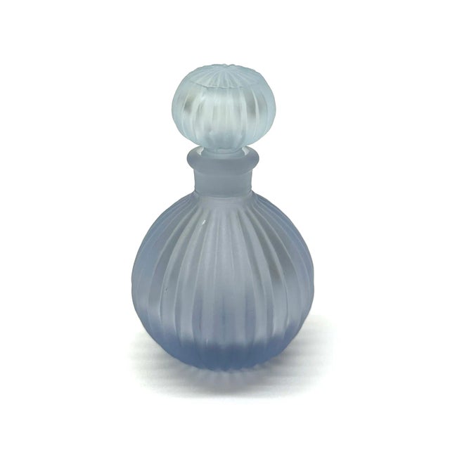Mid 20th Century Mixed Pastel Frosted Glass Perfume Bottle Curation ...