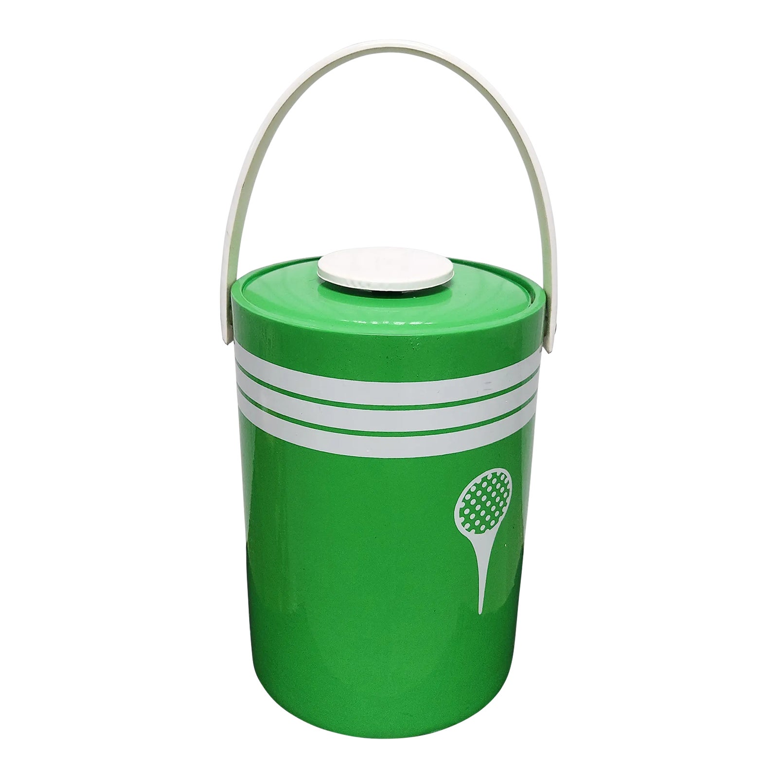 Vintage Preppy Green Golf Ice Bucket – 1970s Barware | Chairish
