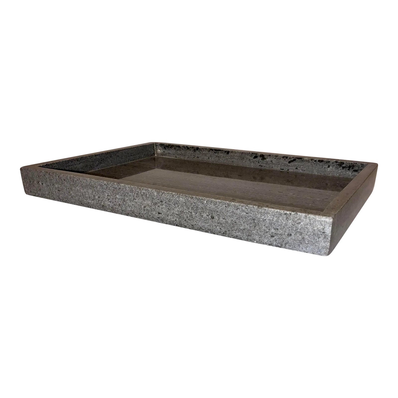 Large Gray Marble Tray | Chairish