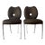 Modern Custom Metal Frame Chairs - Set of 2 | Chairish