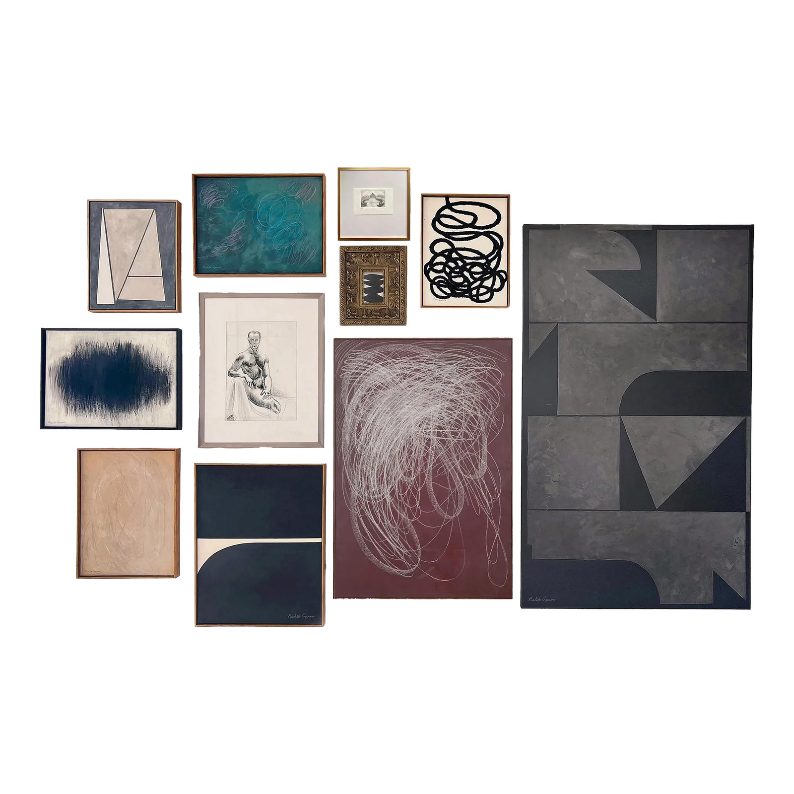 Art + Alchemy Gallery Wall by Nicolette Capuano, Set of 11 | Chairish