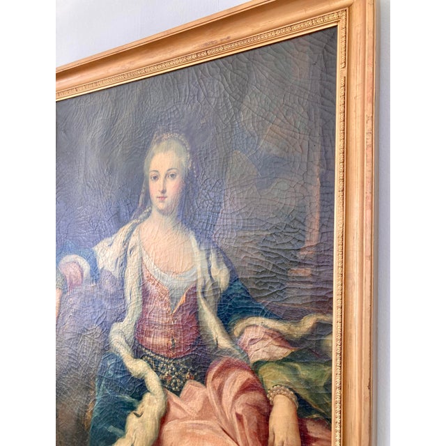 18th Century French Old Master Lifesize 3/4 Length Portrait Painting of ...