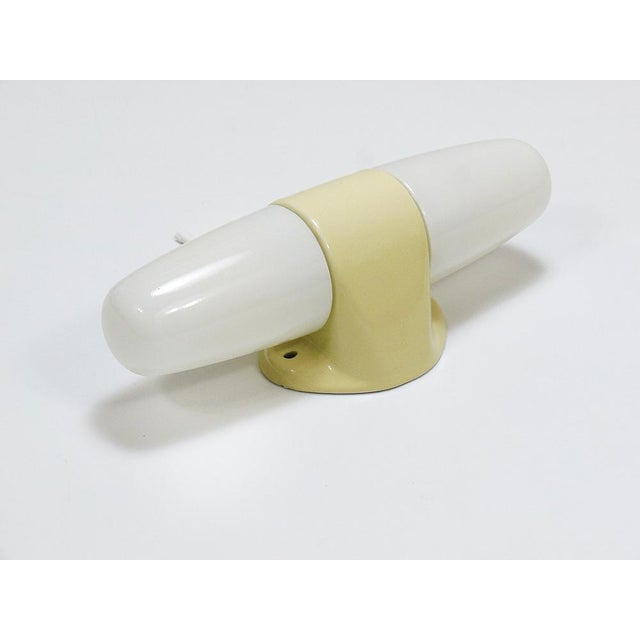 Bauhaus Yellow Double Wall Light attributed to Linder Germany for ...