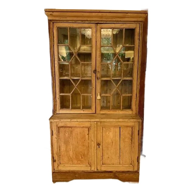 Georgian Pine Display Cabinet Circa 1790 Ireland | Chairish