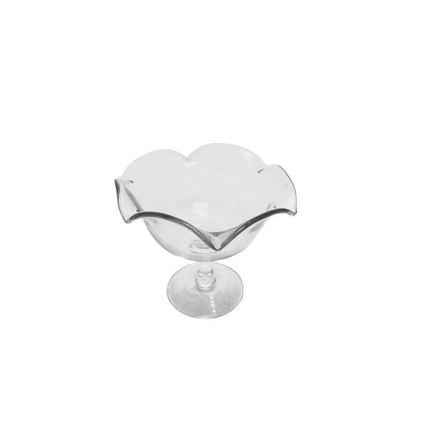 Postmodern Transparent Bowl on Stand, Poland, 1970s | Chairish