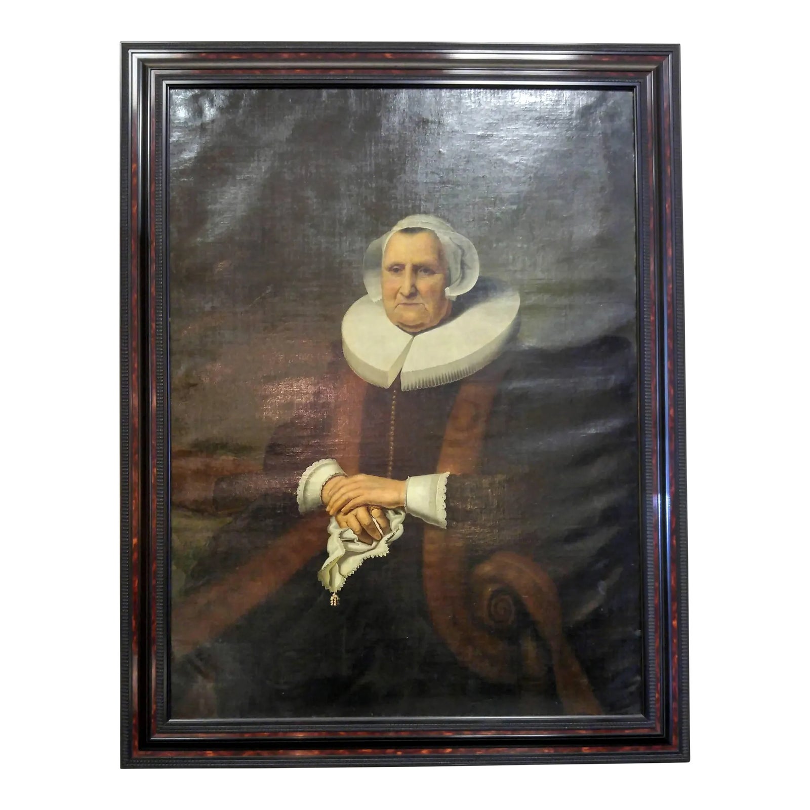 19th century Dutch Portrait Oil on Canvas | Chairish