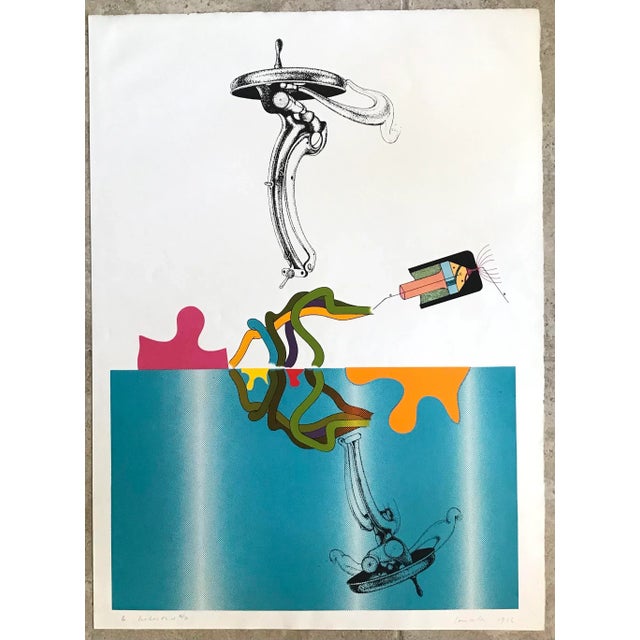 Australian Mid Century Artist Colin Lanceley - Signed Screen Print ...