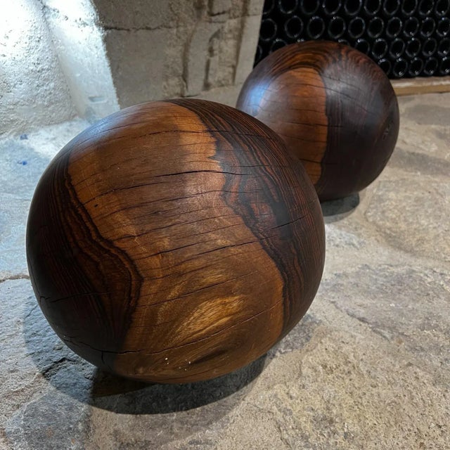 Art Spheres Exotic Bocote Wood Balls Mexico | Chairish