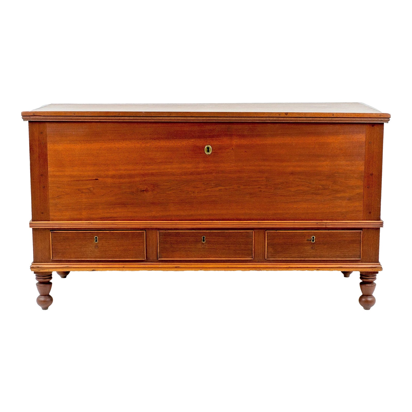 Delaware Valley Black Walnut Dower Chest (1830) | Chairish