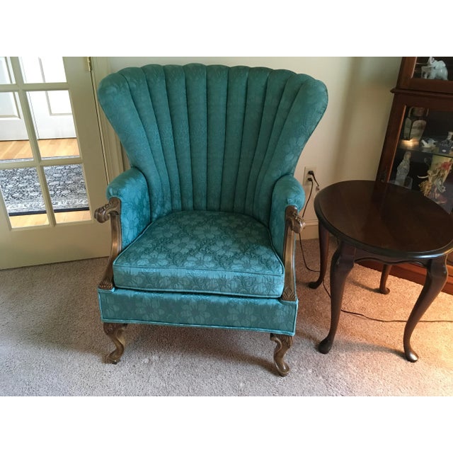 Mid 20th Century Classic Jb Van Sciver Channel Back Wing Chair | Chairish