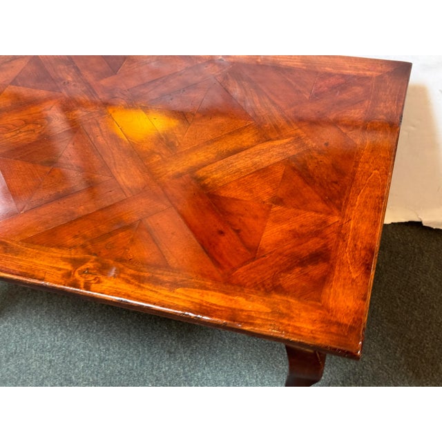 Vintage Mahogany Parquet Coffee Table | Chairish