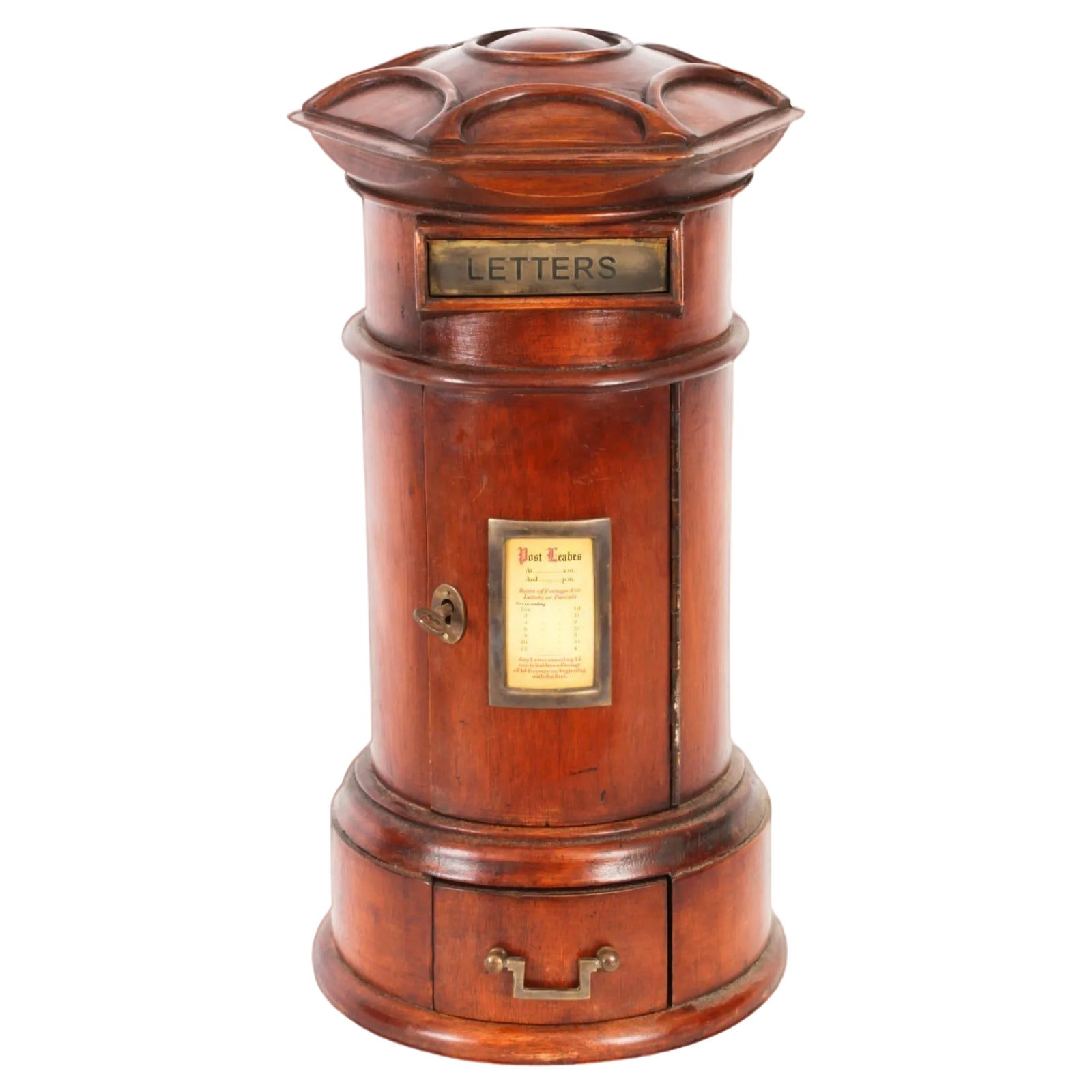Vintage Country House Pillar Post Box, 1970s | Chairish