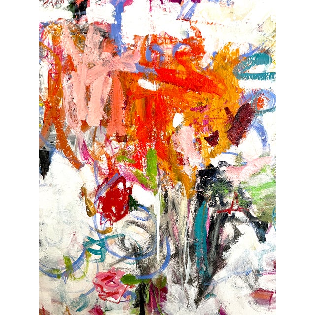 Wake Up Call , an Original Acrylic Abstract Painting | Chairish