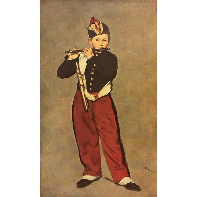 1949 After Edouard Manet "The Fifer" First Edition Parisian Lithograph ...
