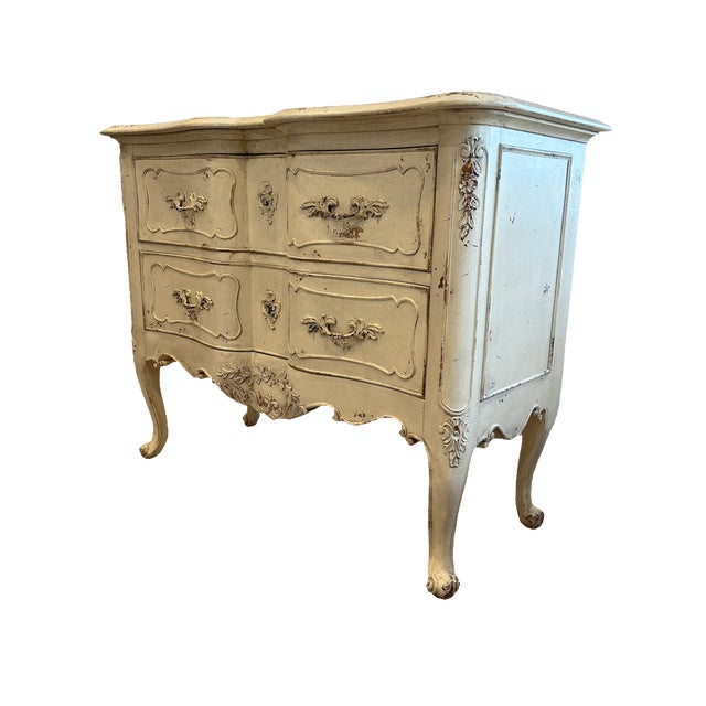 Bespoke French Habersham Furniture Louis XV Cream Colored Commode ...