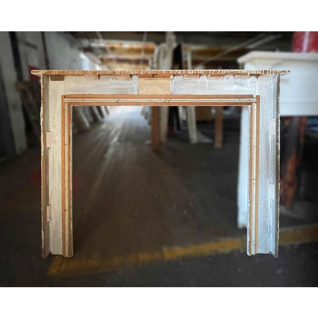 1930s Federal Style Wooden Fireplace Mantel | Chairish