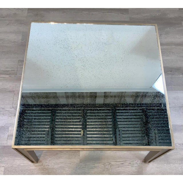 Modern Antique Mirror Cocktail Table | Chairish