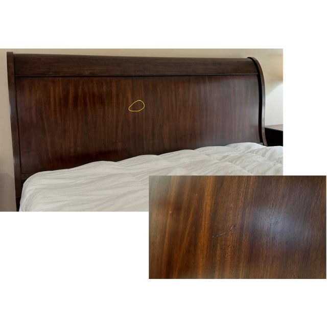 Bernhardt Smithsonian Collection King Size Sleigh Bedrame | Chairish