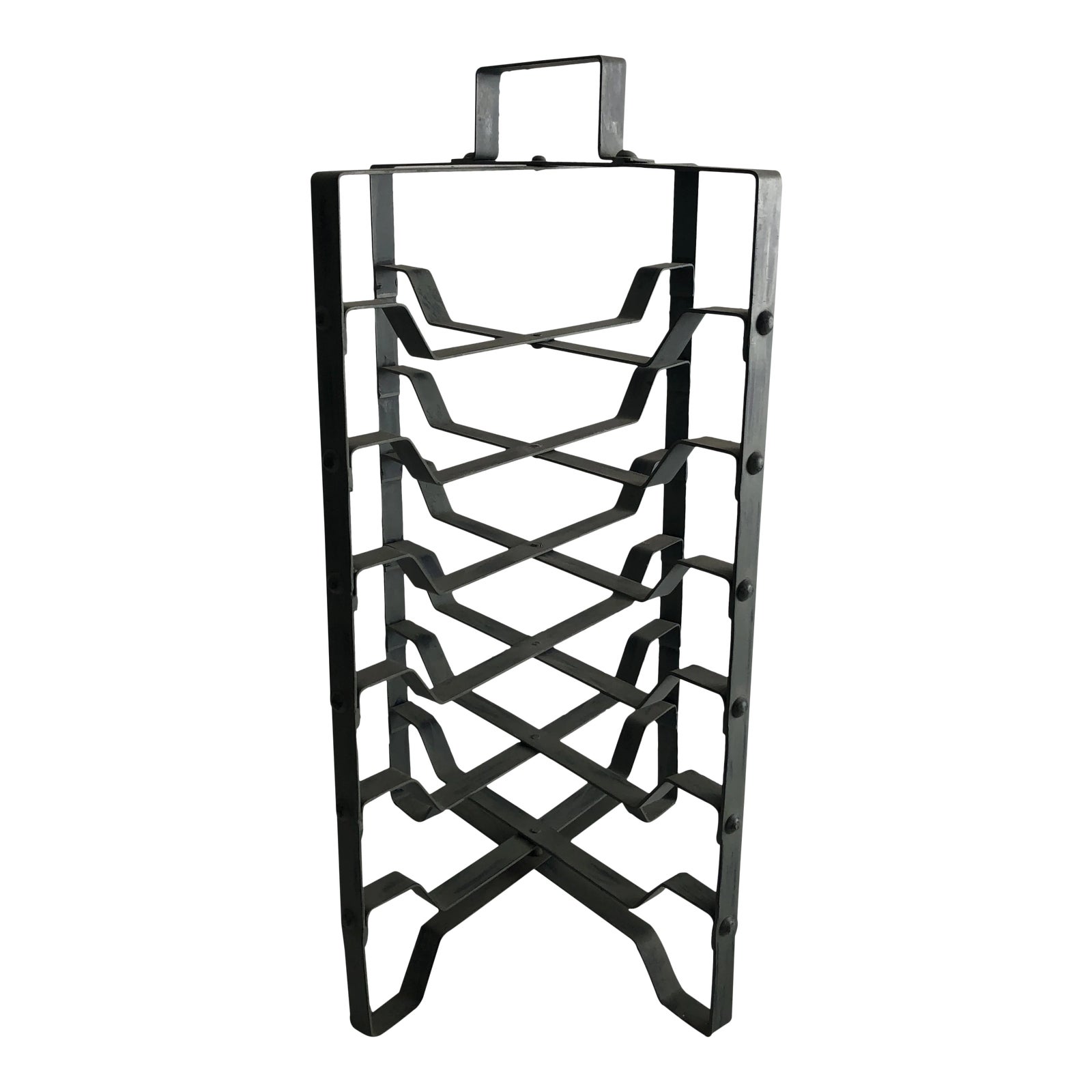 1990s Vintage Folding Freestanding Metal Pie Stand | Chairish