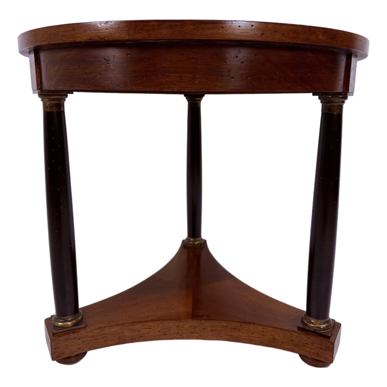 Mid-Century Vintage Italian Walnut Empire Style Side Table | Chairish