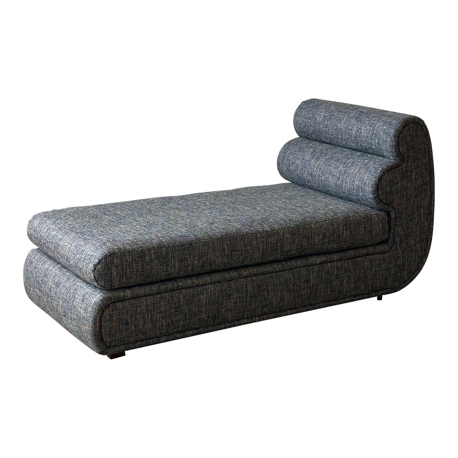 1980s Postmodern Bullnose Chaise by Carson’s of High Point in Pierre ...