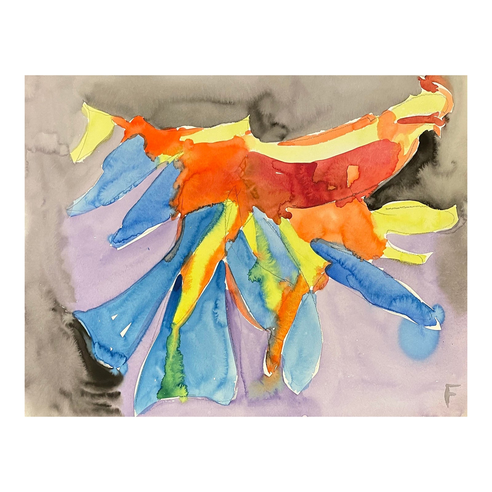 1960s Frank Wallace Modern Painting | Chairish