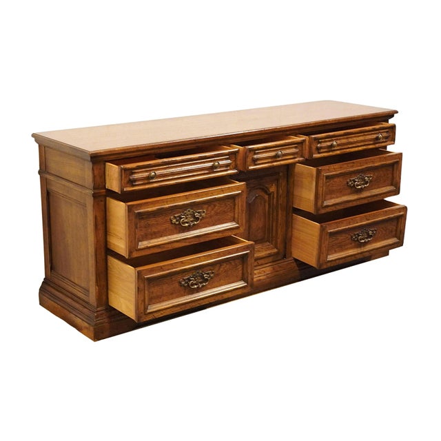 Drexel Heritage Bishopsgate Collection English Tudor Style 72" Triple ...