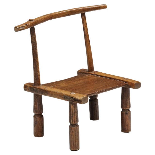 20th Century Organic Wabi-Sabi Chair, France | Chairish
