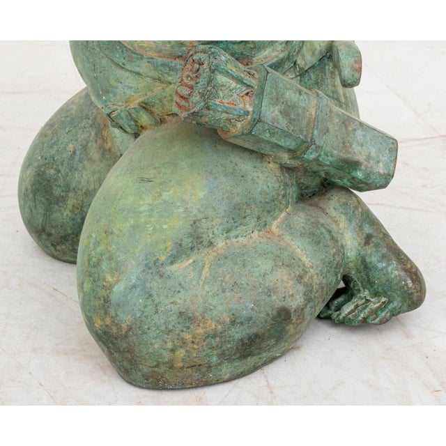 Bronze Winged Cherub Side Table Base | Chairish