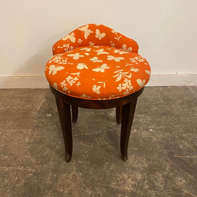 Vintage Samuel Marx Vanity Swivel Stool | Chairish
