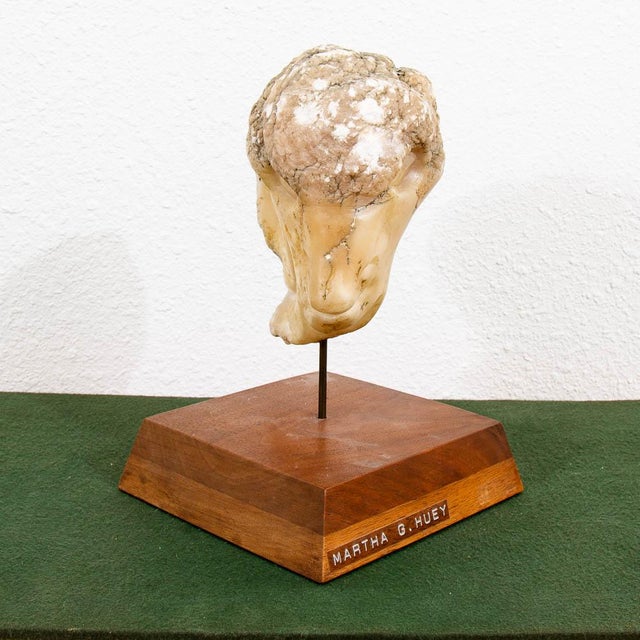 Mid Century Modern Stone Sculpture Ram Martha G Huey Aries Statue ...