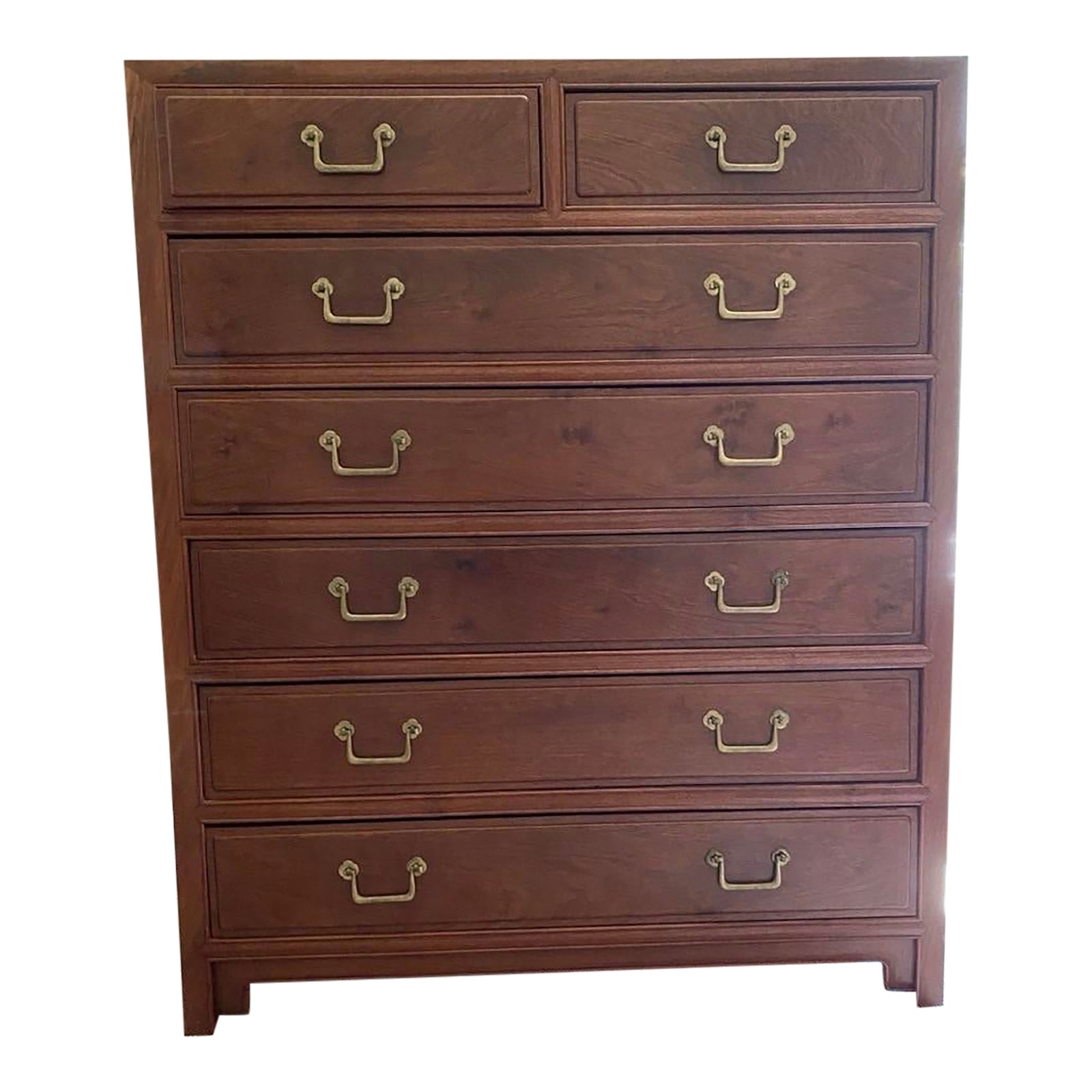 1960s Asian American Chippendale Rosewood Chest of Drawers | Chairish