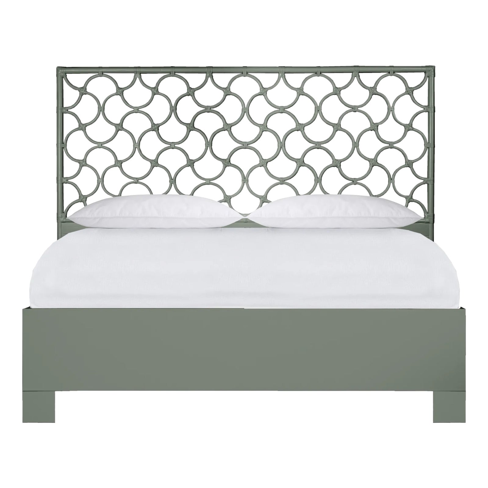 Mar Platform Bed King, Evergreen | Chairish