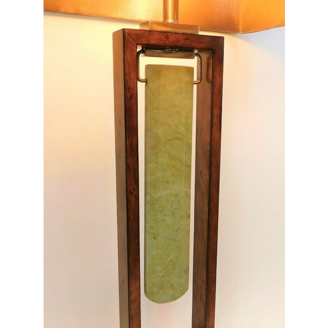 1970s John Richards Wood Table Lamp | Chairish