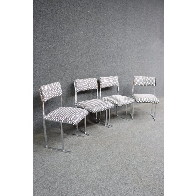 Mid Century Chrome Chairs Set/4 | Chairish