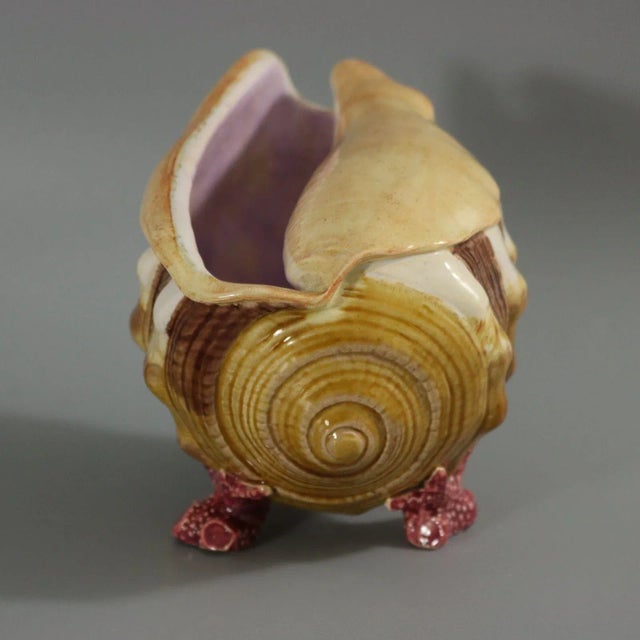 Victorian Minton Majolica Shell Spoon Warmer | Chairish