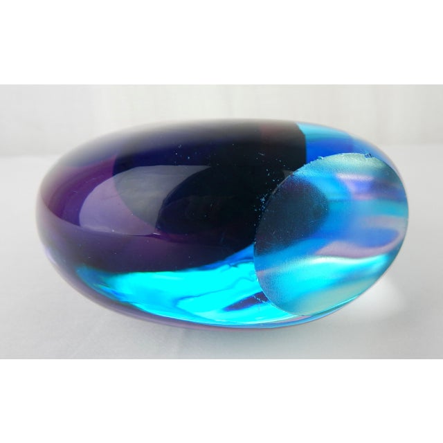 Mid-Century Teardrop Art Glass Figure Attributed to Flavio Poli | Chairish