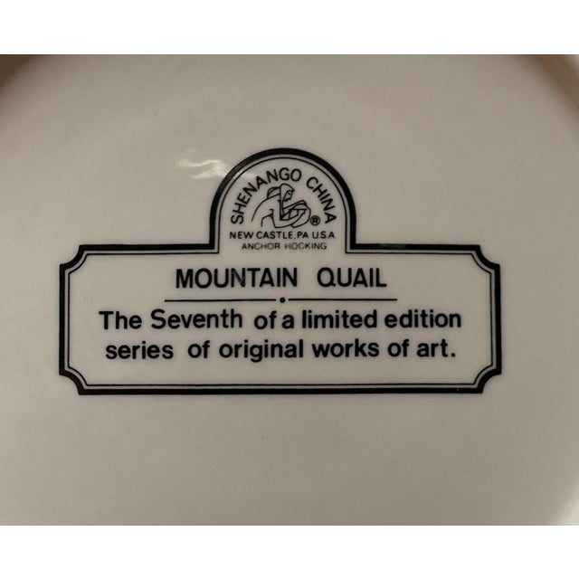 Vintage Quail Bird Octagonal Plates - Set of 6 | Chairish