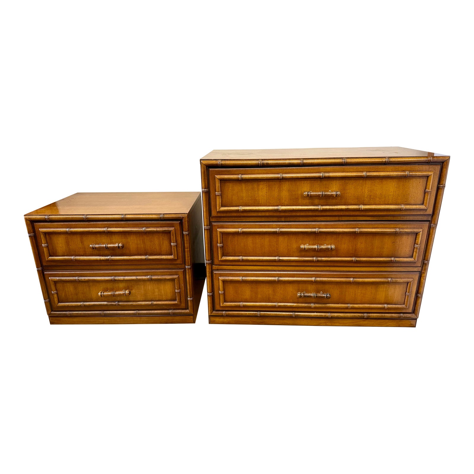 Vintage Dixie Aloha Chest and Nightstand, 2 PCS | Chairish