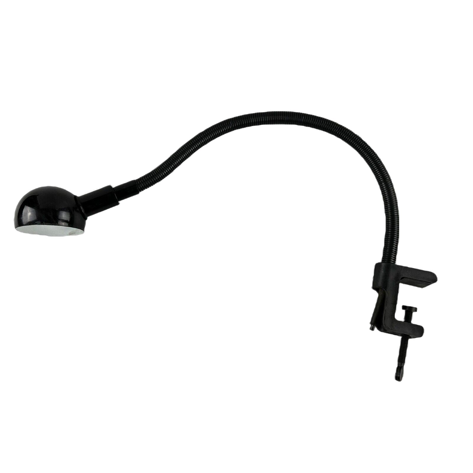 Space Age Gooseneck Clamp Lamp in Metal, 1960s | Chairish