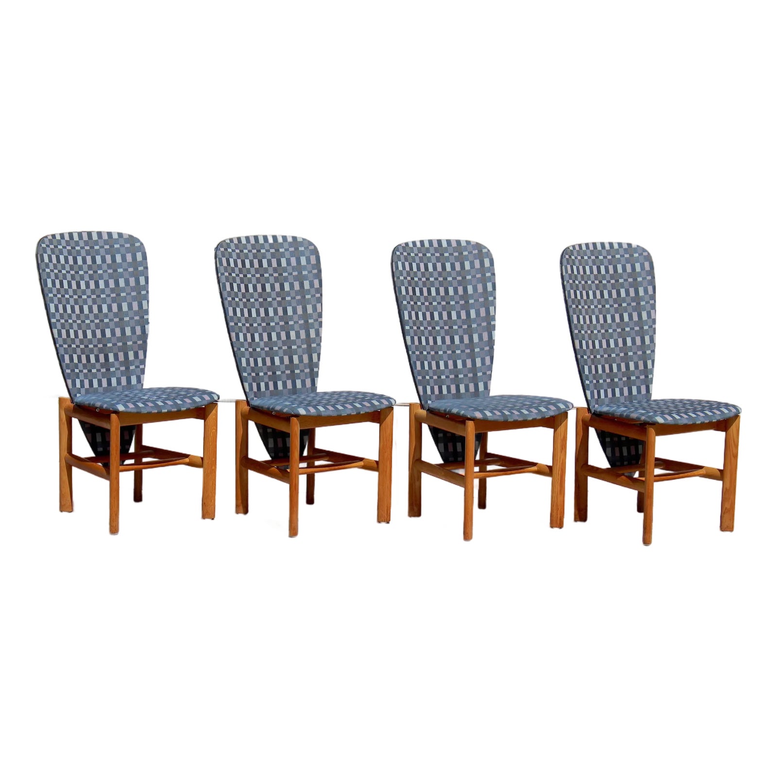 Danish Postmodern Skovby Dining Chairs in Solid Teak With Custom ...